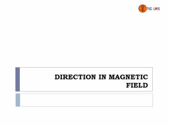 Direction in a magnetic field